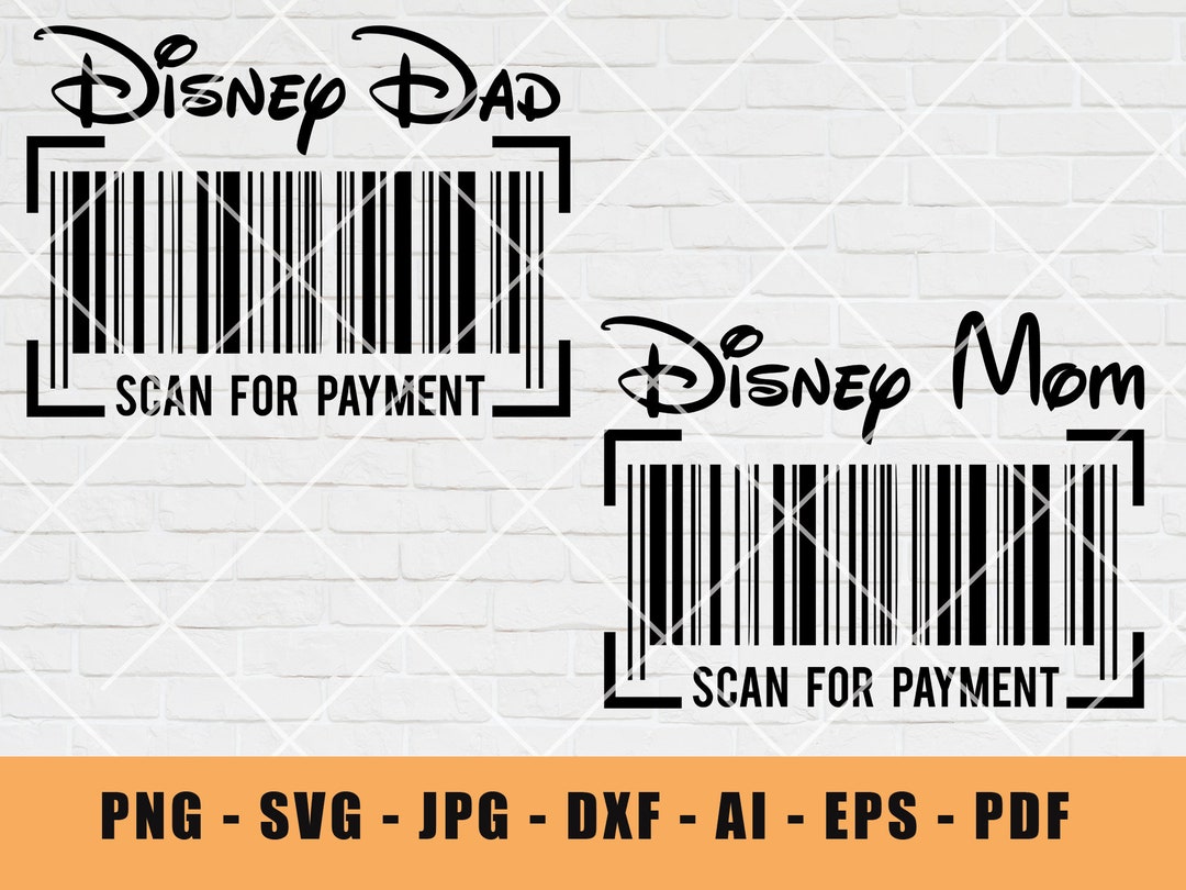 Scan for Payment Disney SVG, Disney SVG, SVG Files for Cricut, Disney ...