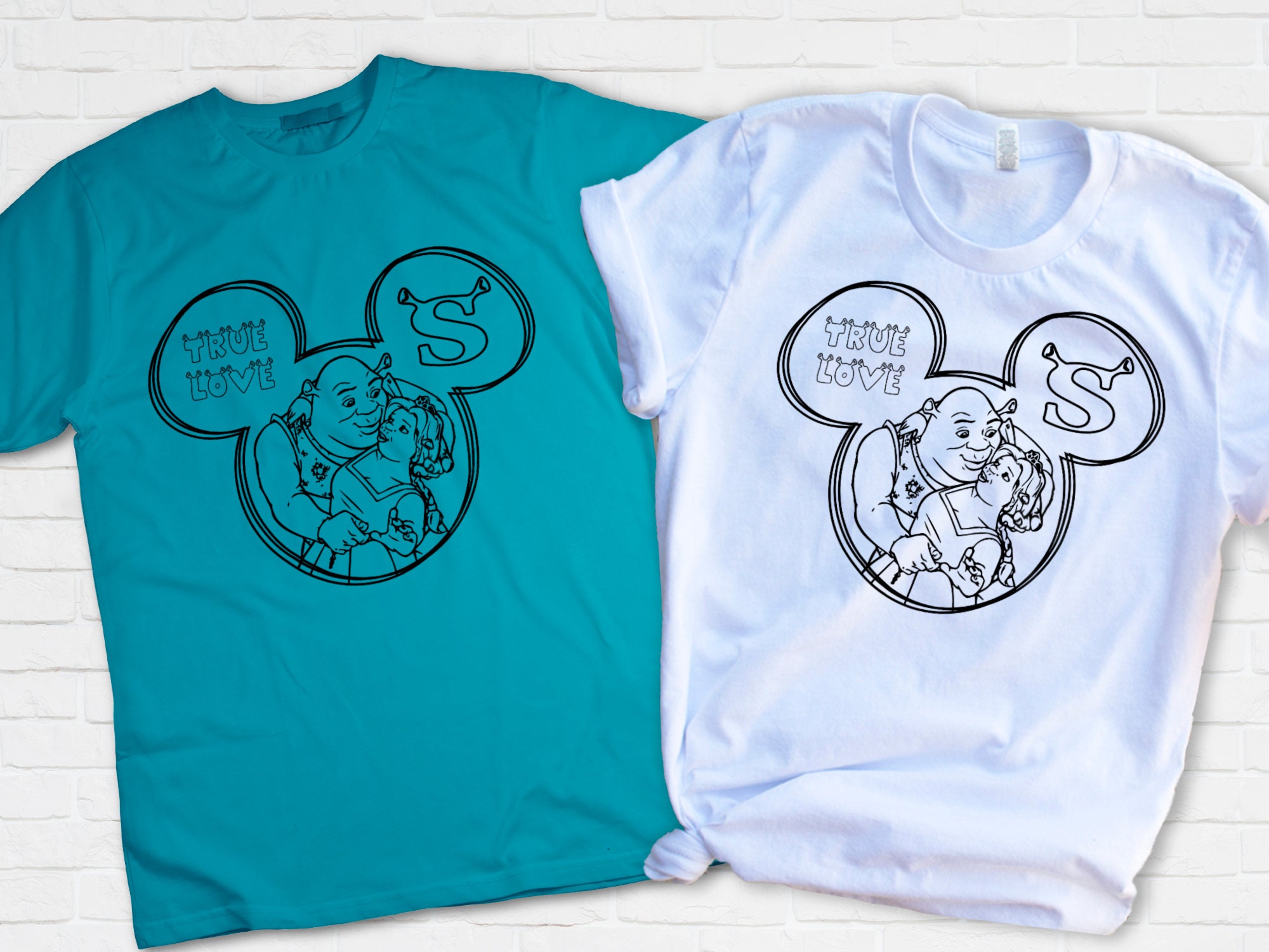 Shrek Fiona Love Disney SVG, Disney SVG, archivos SVG para Cricut ...