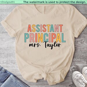 Personalized Assistant Principal Shirt, Custom Teacher Gift - Etsy