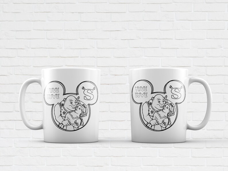 Shrek Fiona Love Disney SVG Disney SVG SVG Files for Cricut - Etsy