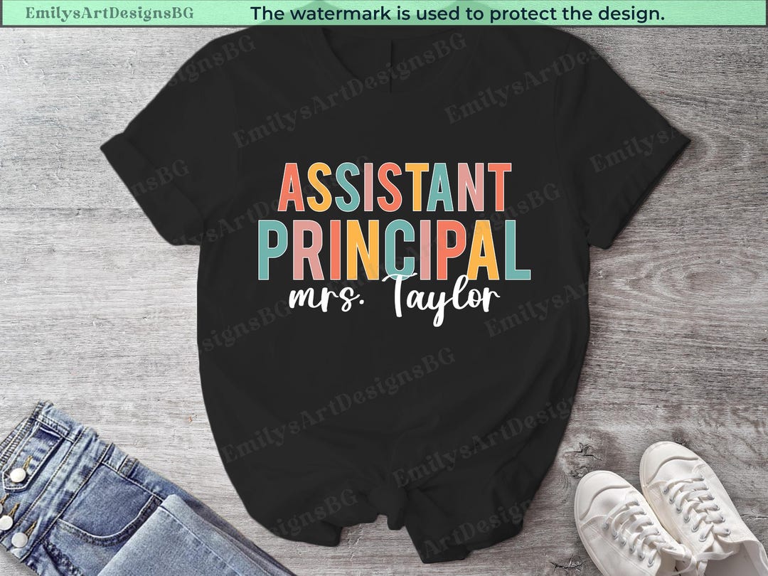 Personalized Assistant Principal Shirt, Custom Principal Shirt, Gift ...