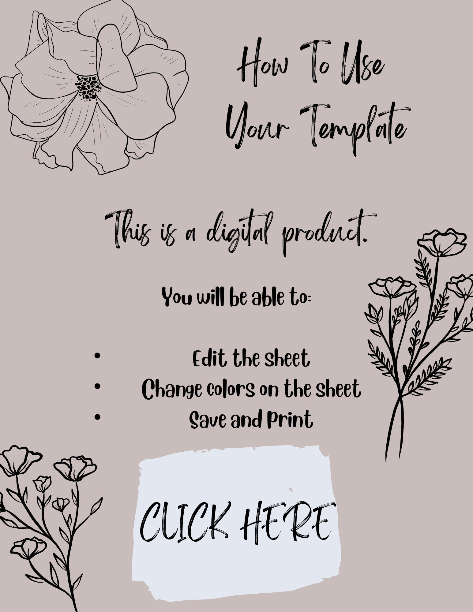 Simple Digital Planner Etsy