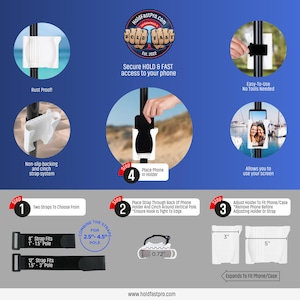 Boat Phone Holder: Secure, Fast Access - No Tools & Adjustable - Etsy