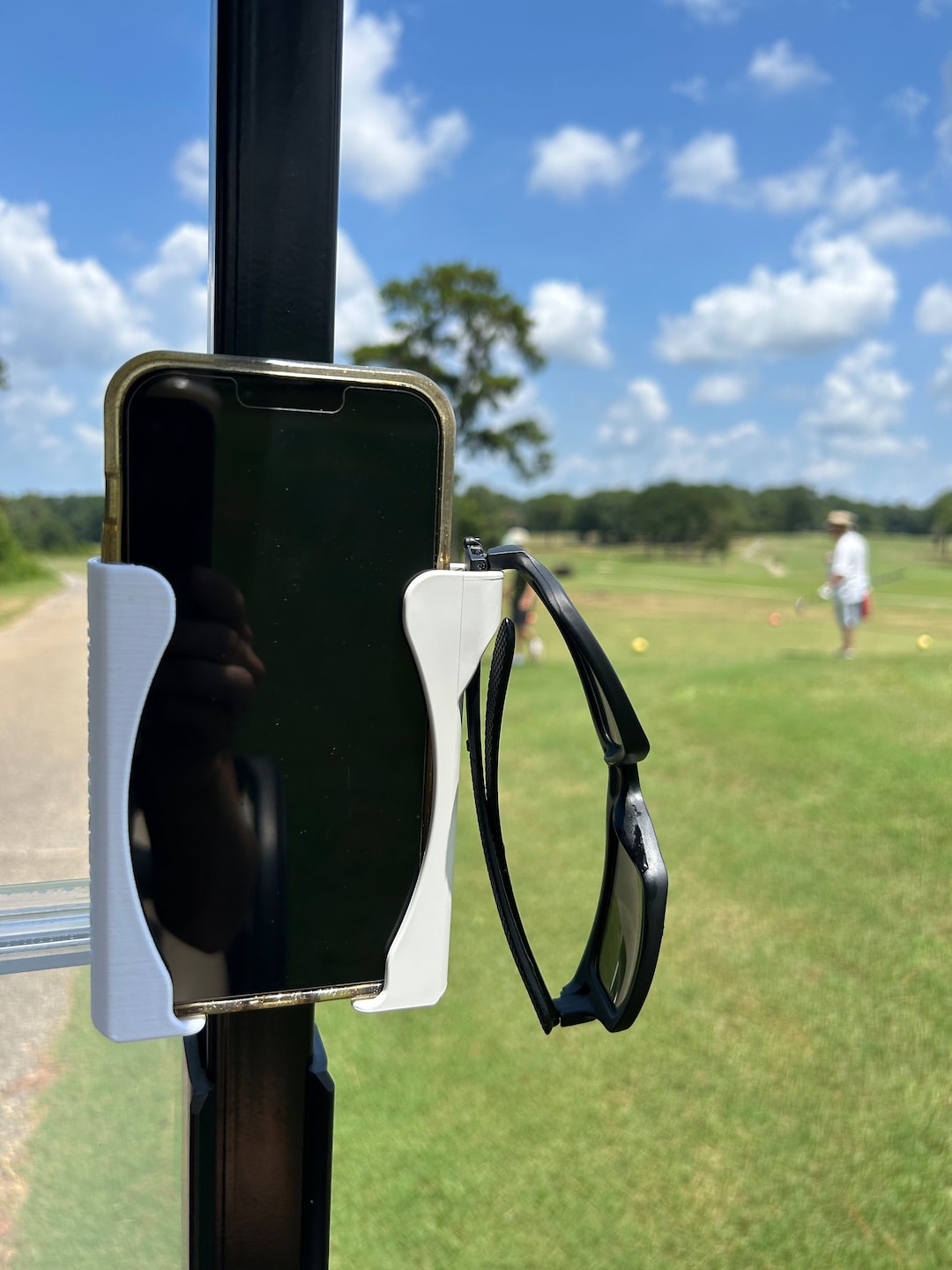 Golf Cart Phone Holder: Secure, Fast Access - No Tools & Adjustable - Etsy