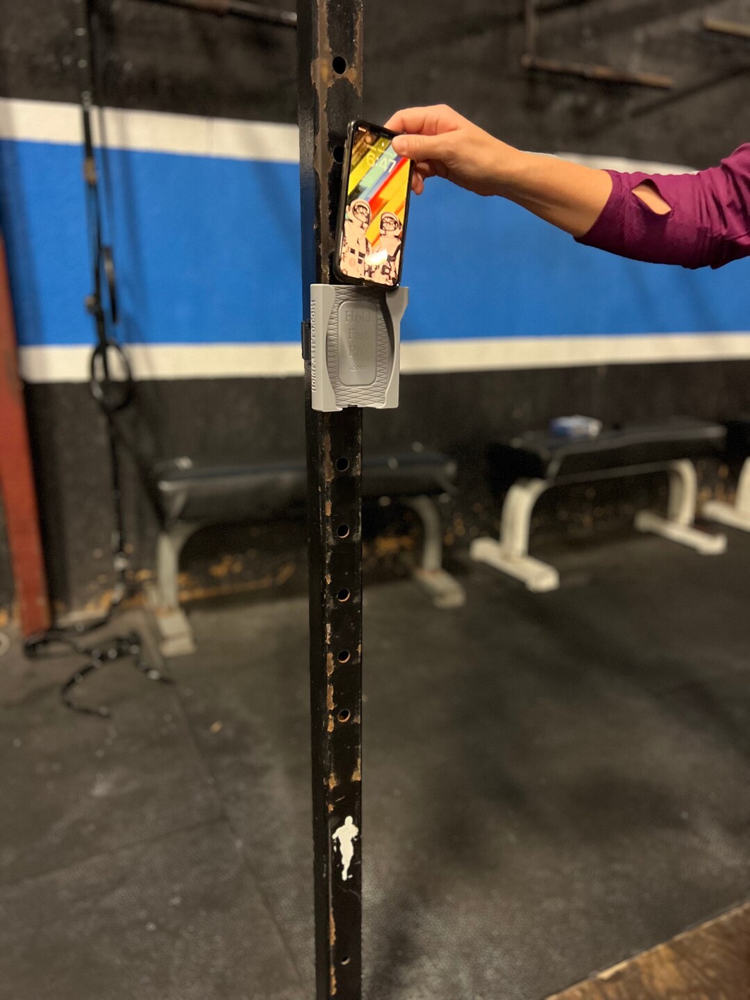 Gym Power Rack Phone Holder - Gym Accessory, Gym Phone Holder - Etsy