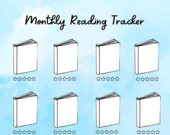 Blank 2023 Library Card Reading Tracker DIGITAL DOWNLOAD ONLY - Etsy