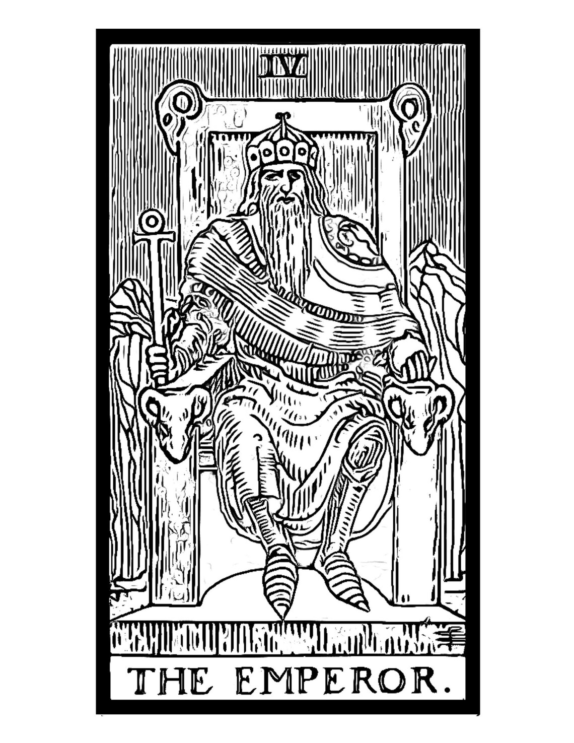 Tarot Card Coloring Book, Printable - Etsy