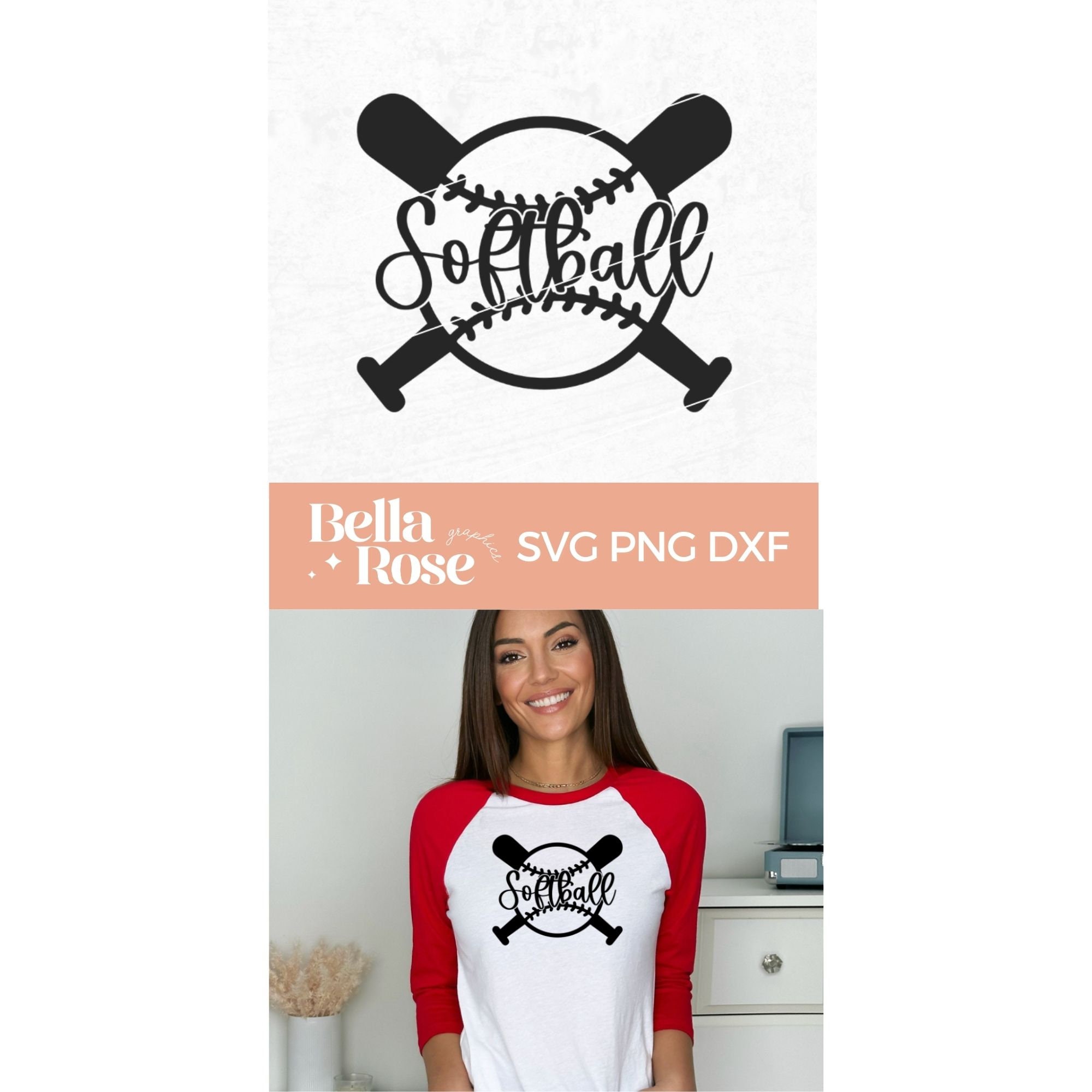 Softball SVG PNG DXF: School Spirit Softball Mom Coach Gift - Etsy