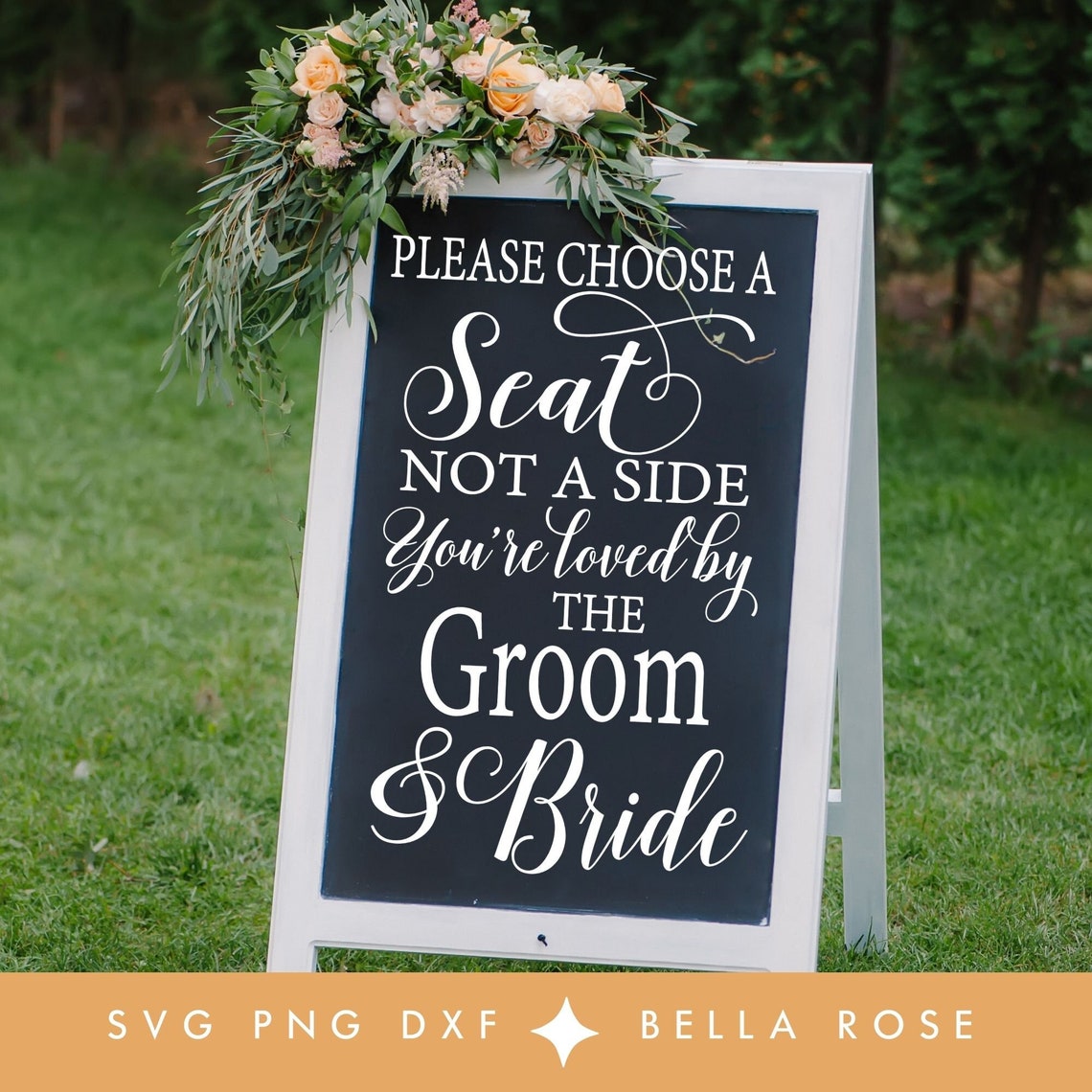 Rustic Wedding Sign SVG Acrylic Wedding Decorations Find - Etsy