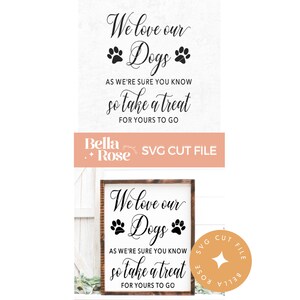Wedding Gift Dog Bag Sign | Diy Sign Cut File | SVG PNG DXF Cut Files ...
