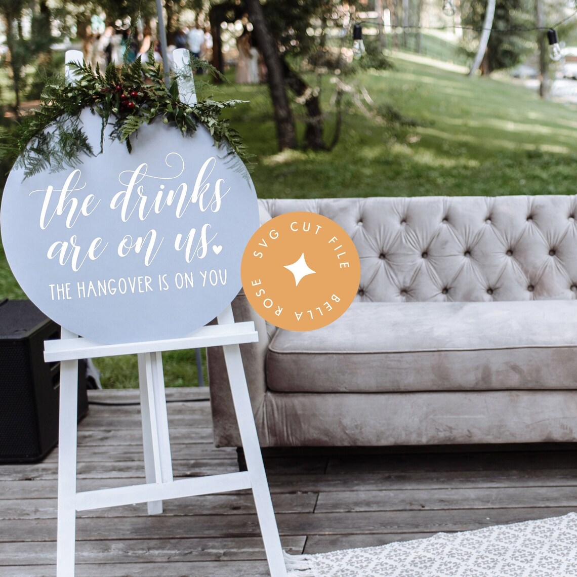 Open Bar Sign Wedding Sign Cut File SVG PNG DXF Cut Files - Etsy