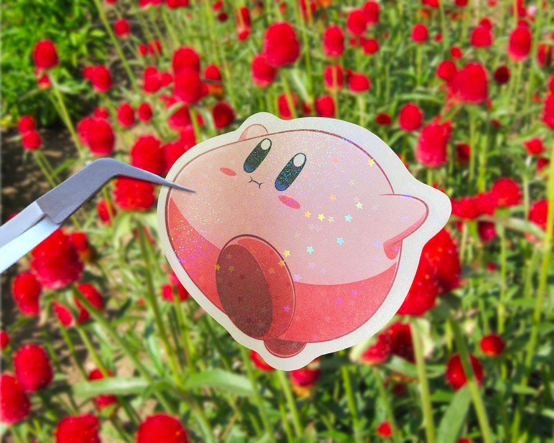 Cute Chubby Kirby Running - Kirby - Kawaii Sticker for Partners - Etsy