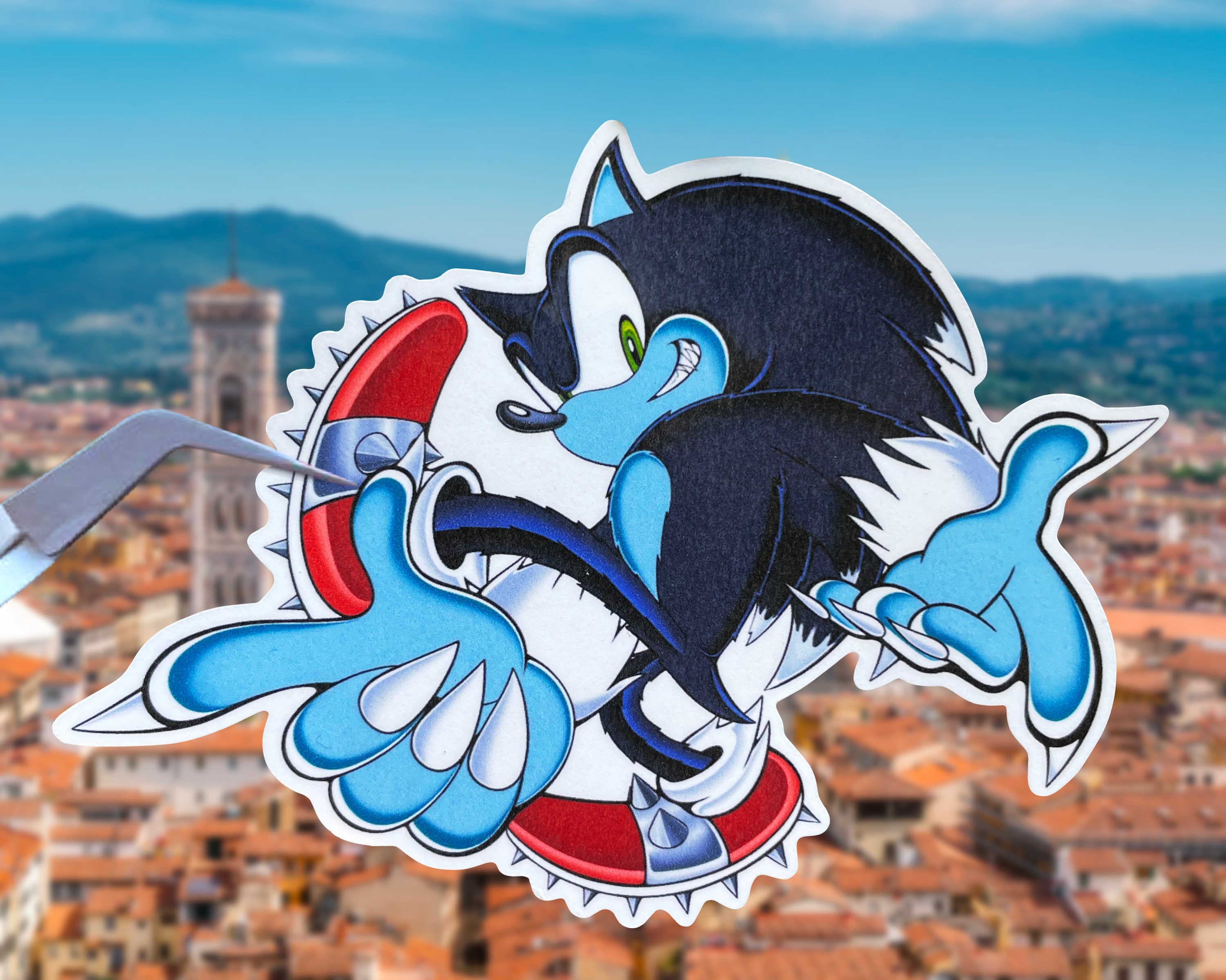 Jet Set Sonic Alternative Outfits Sonic the Hedgehog Sticker - Etsy