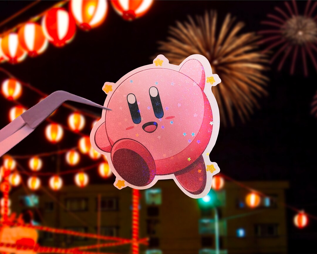 Happy Kirby Doing Happy Kirby Things - Kirby - Sticker - Etsy