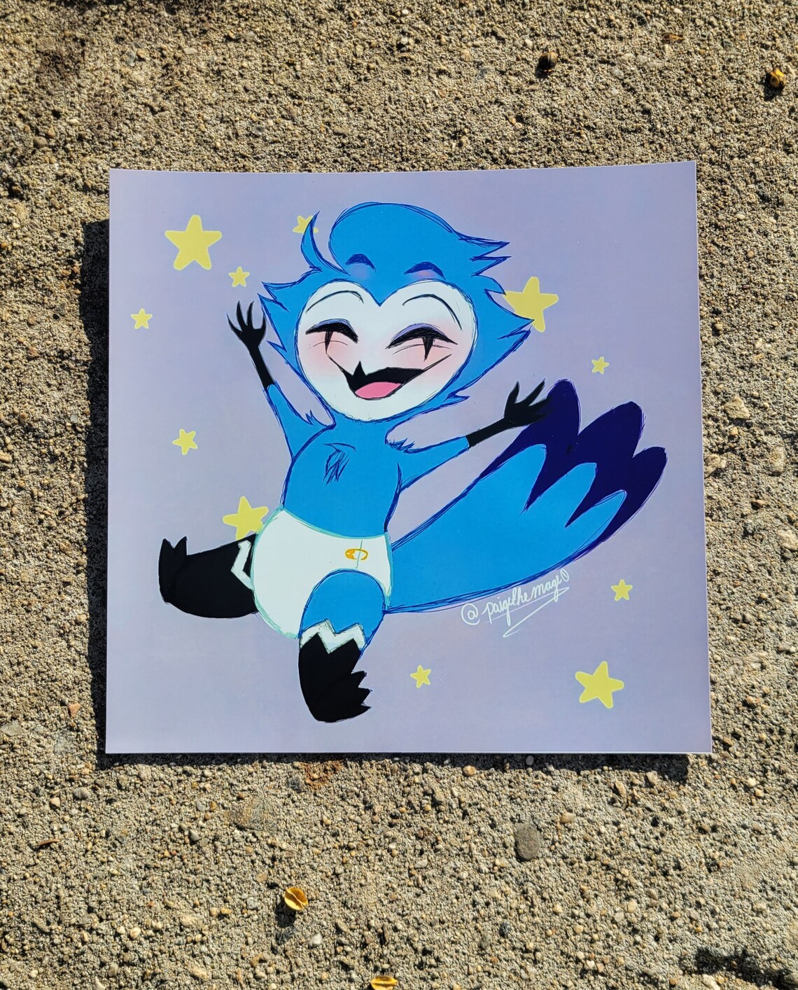 Helluva Boss: Stolas Goetia | Baby Stolas Print 8"x 8" | Cute Kawaii ...