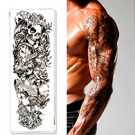 Skull Sleeve Tattoo For Girls