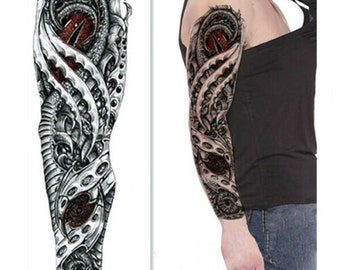 Full Arm Hand Temporary Tattoo for Men Burning Lava Angel of - Etsy