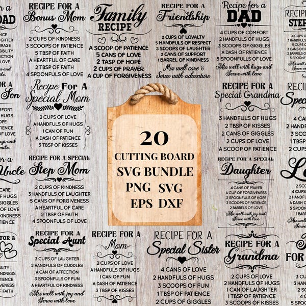 Cutting Board Svg - Etsy