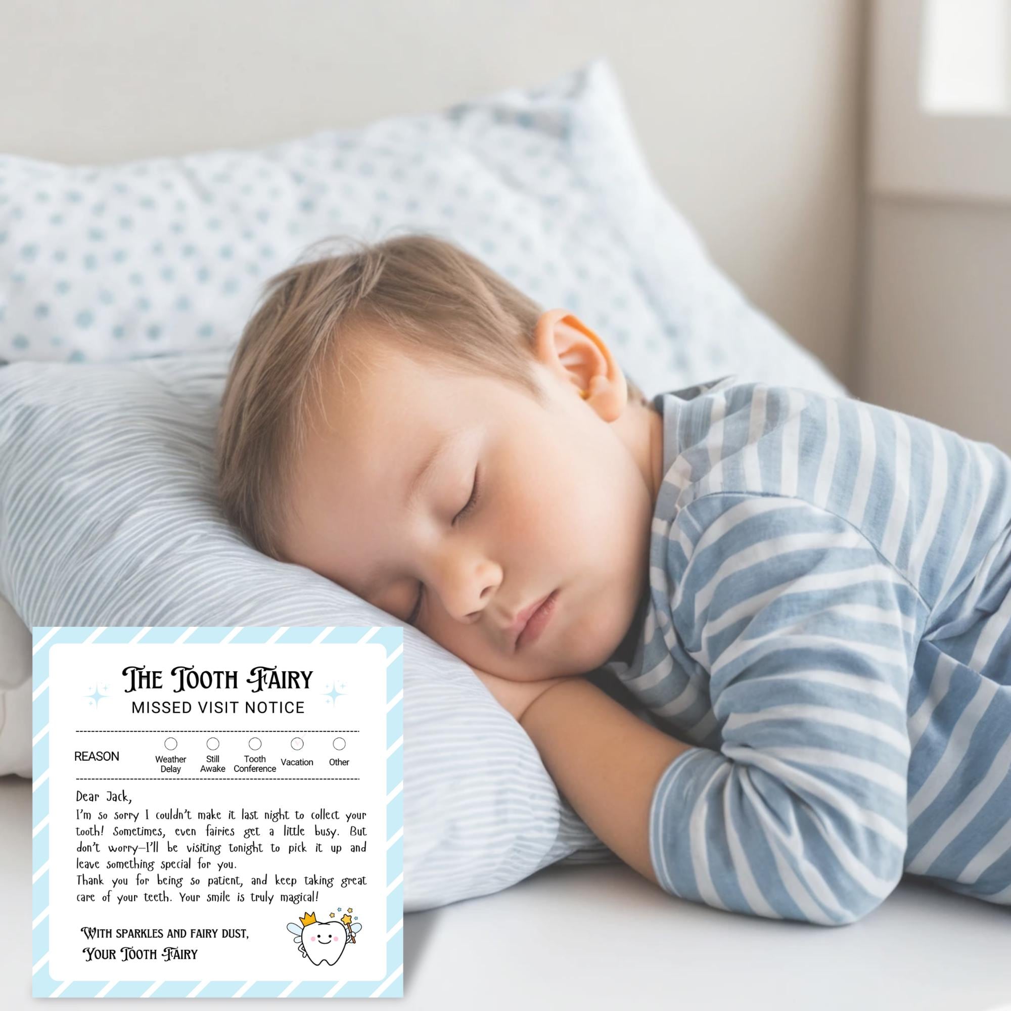 Printable Tooth Fairy Pink and Blue Apology Note Canva Template Tooth ...