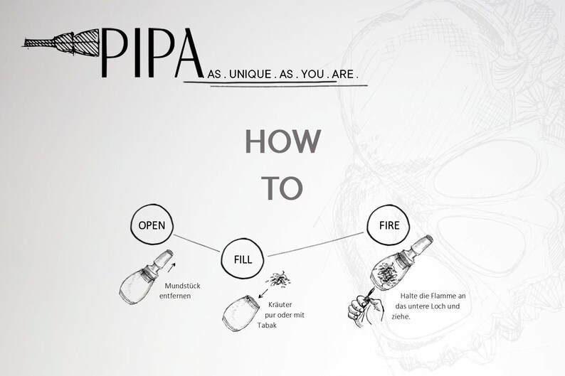 PIPA Handmade Pipe From Ivory Palm / Tagua Nut / Herb Pipe / Tobacco ...