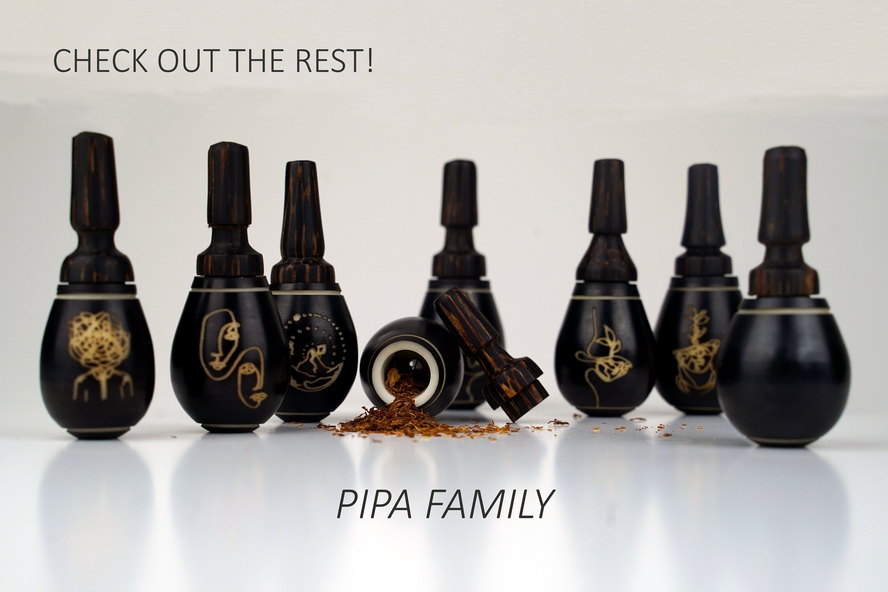 PIPA Handmade Pipe From Ivory Palm / Tagua Nut / Herb Pipe / Tobacco ...