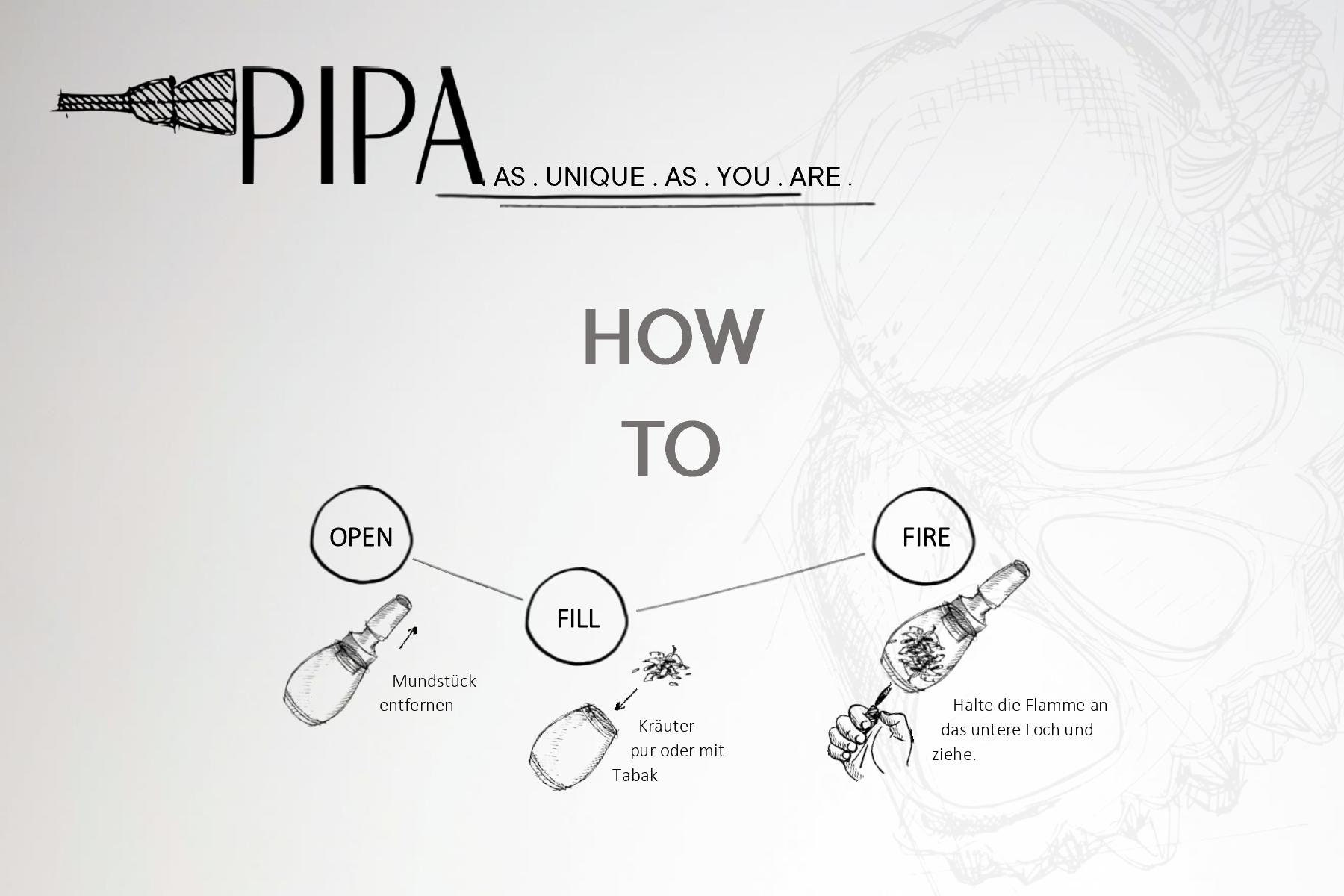 PIPA Natural Handmade Pipe From Ivory-palm / Tagua Nut / Herbal Pipe ...