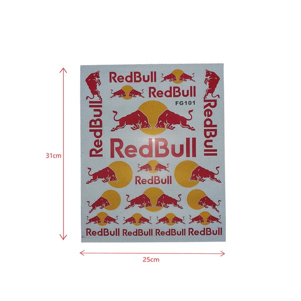 Red Bull Sticker - Etsy