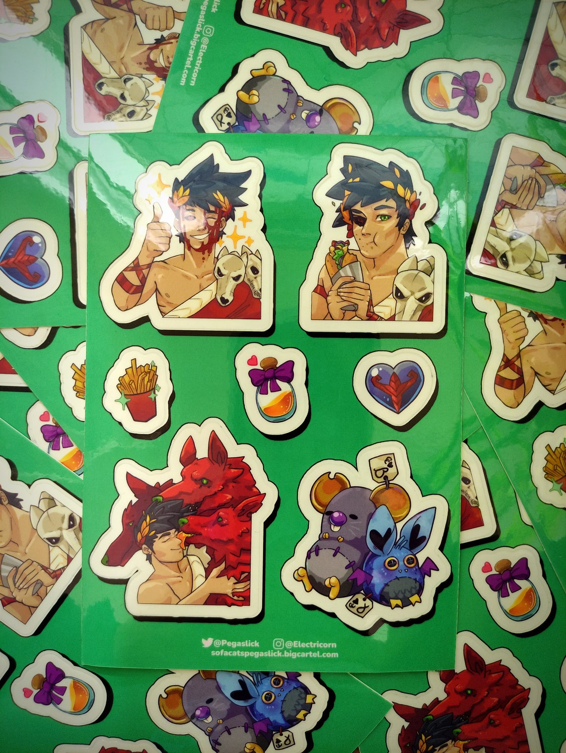 Hades Vinyl Sticker Sheet - Etsy