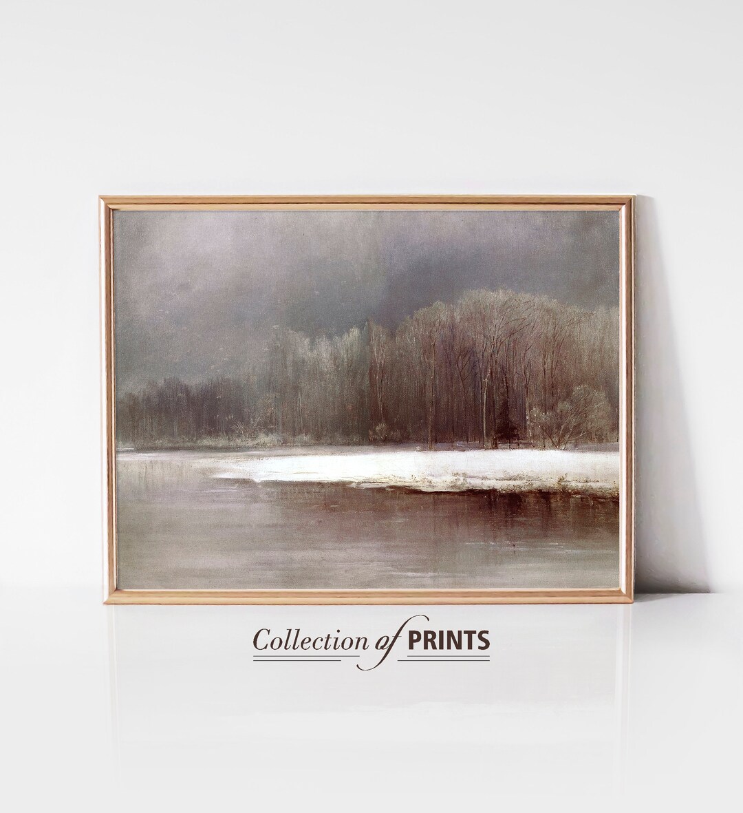 Vintage Painting Moody Artwork Digital Print Minimalist Wall Art ...