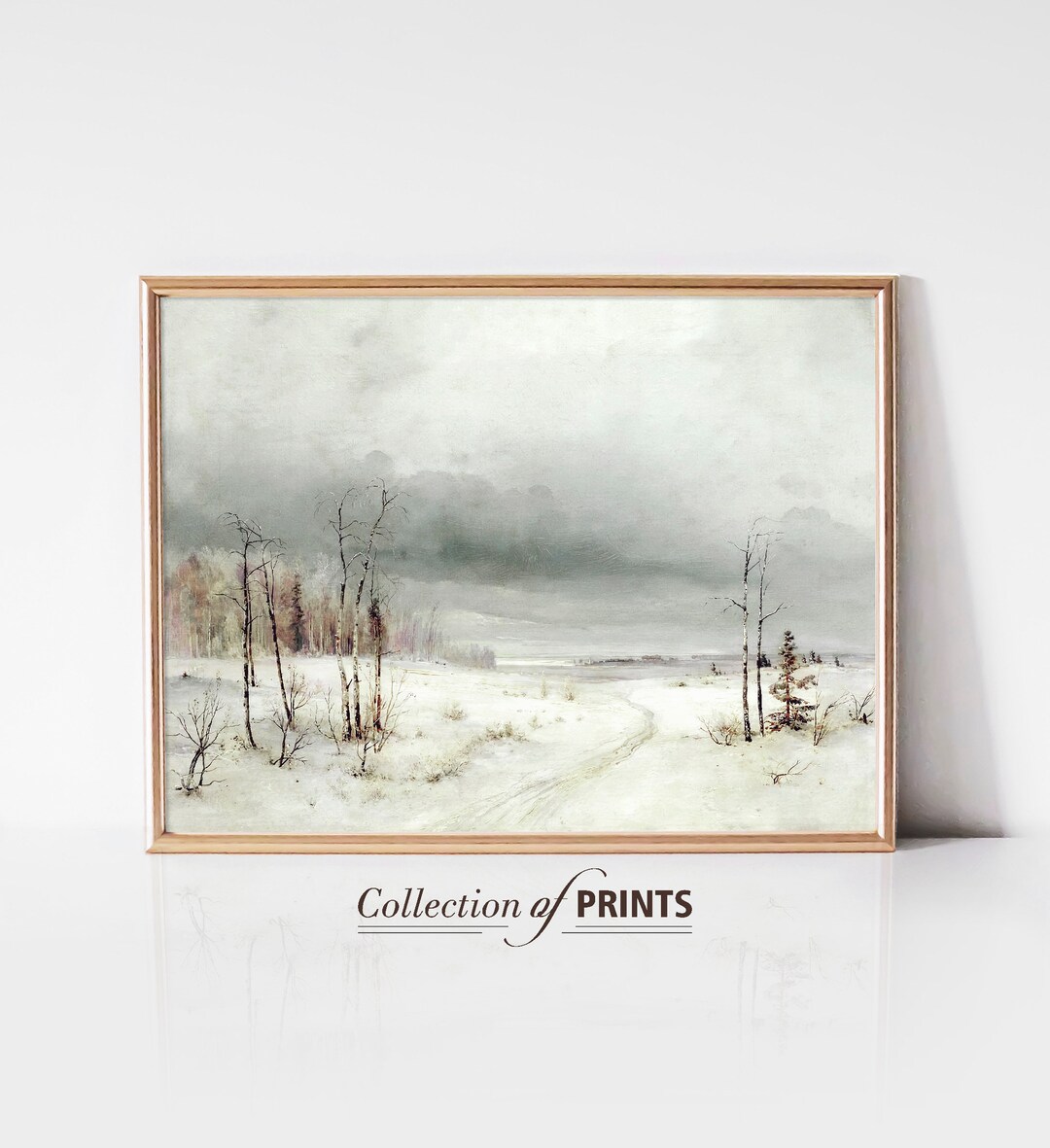 Printable Moody Country Landscape Rustic European Village Print Vintage ...