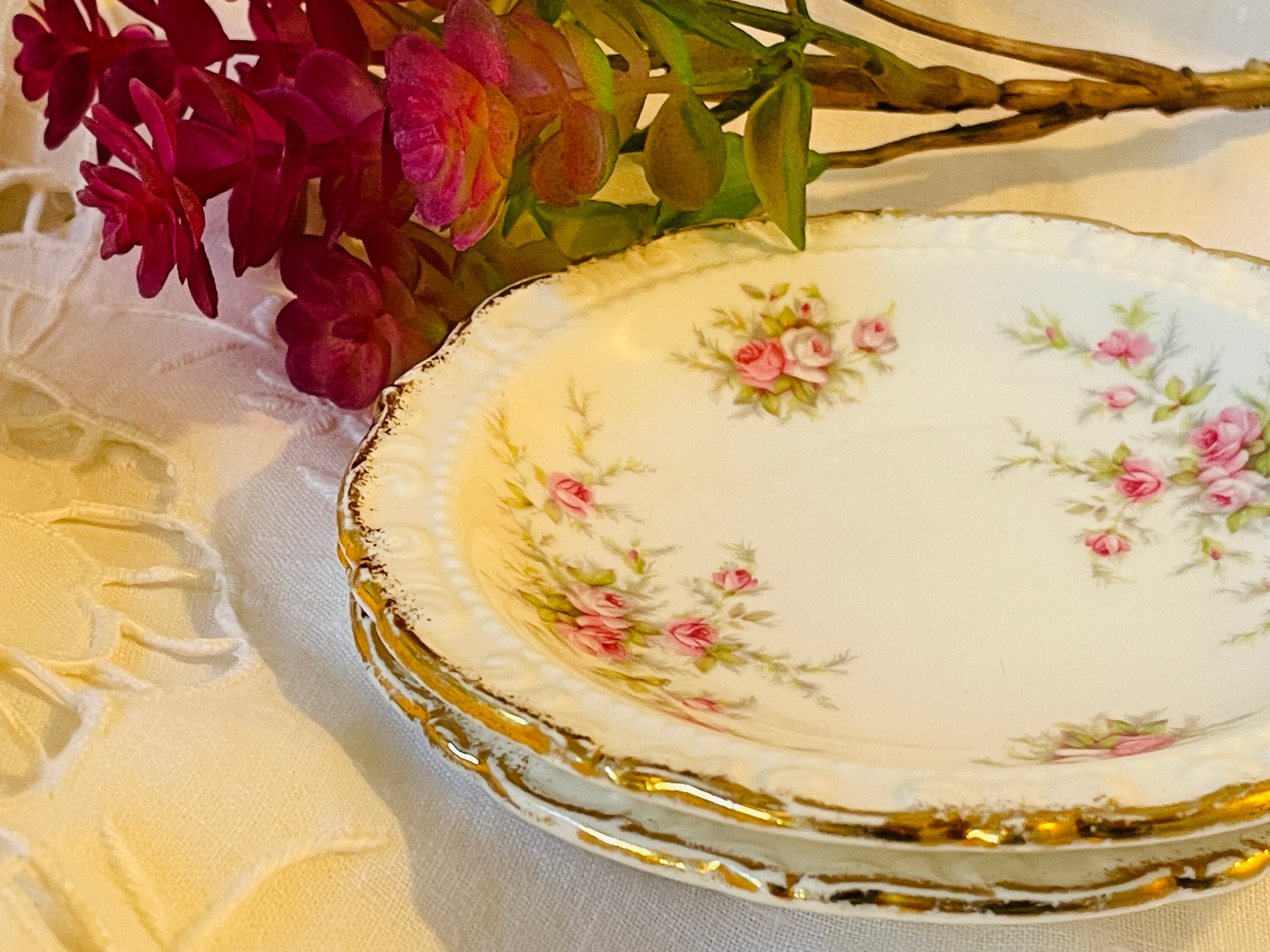 Paragon Victoriana Rose Small Plates Set of 2 Butter Pat Pin - Etsy
