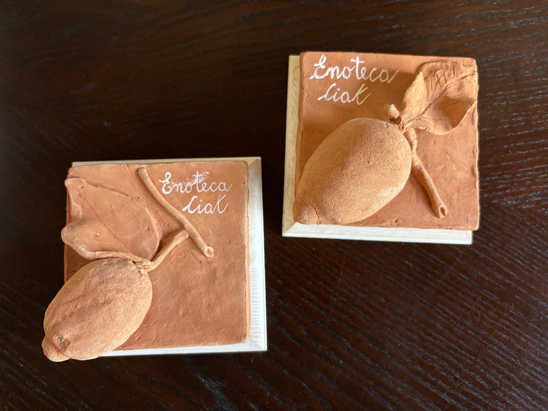 Vintage Terracotta Tuscan Lemon Wall Decor, Clay Art, Italian Kitchen ...