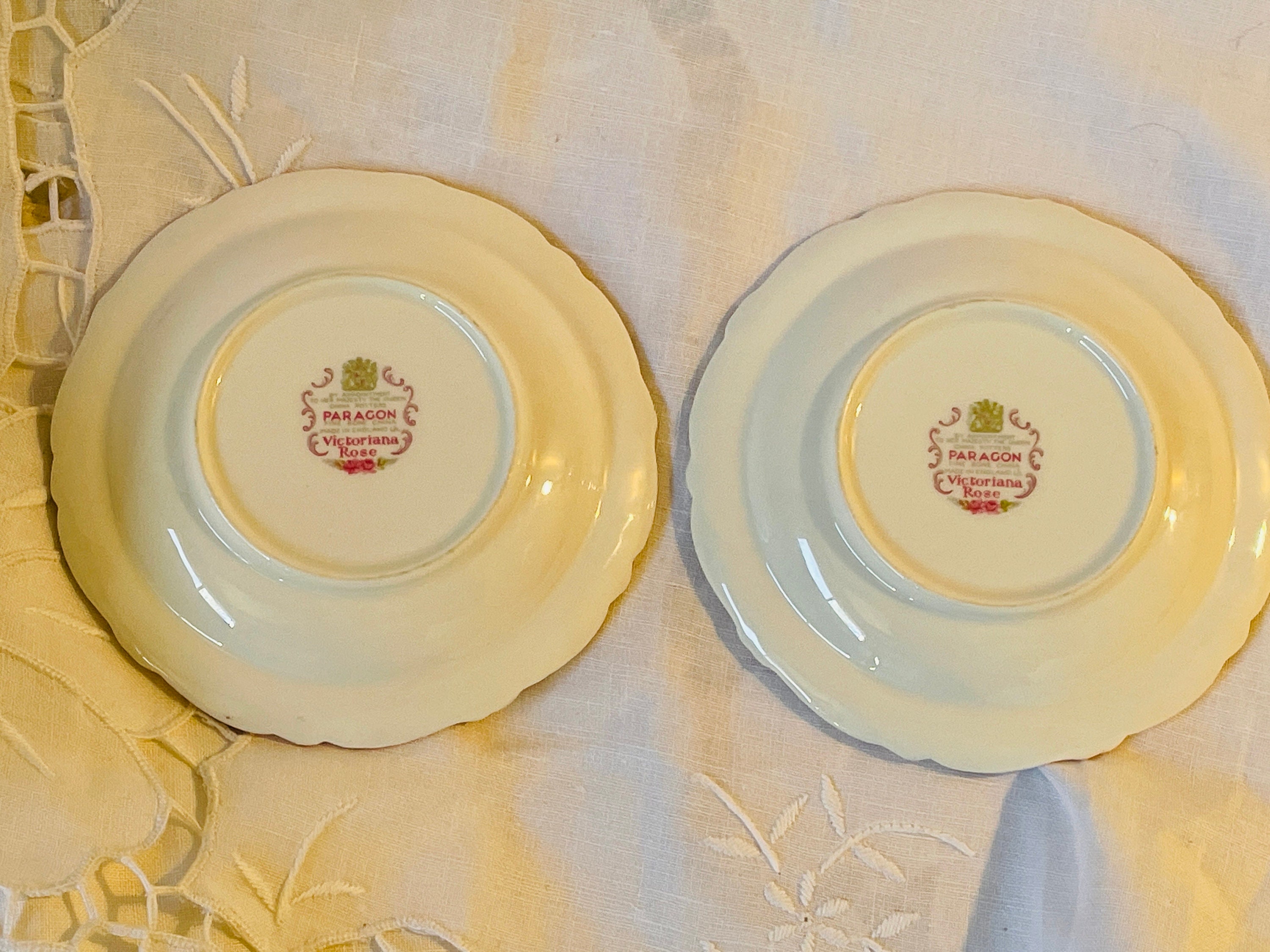 Paragon Victoriana Rose Small Plates Set of 2 Butter Pat Pin - Etsy