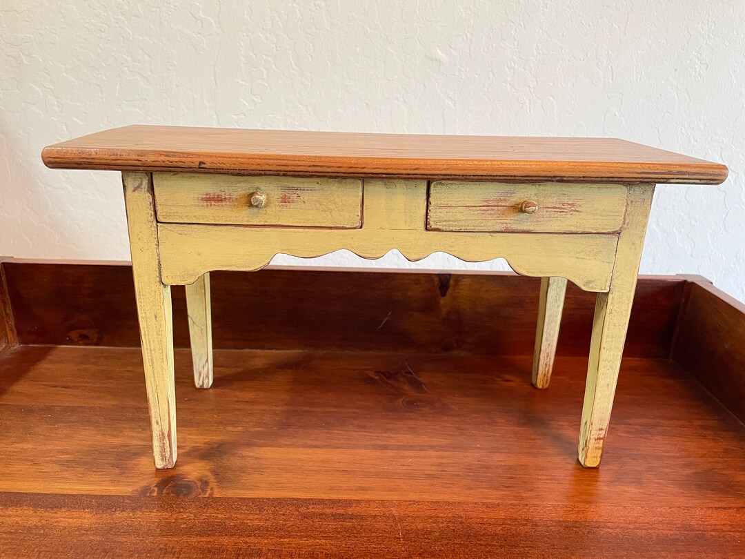 Miniature Console Sideboard Large Doll Furniture, Mini Side Table Decor ...