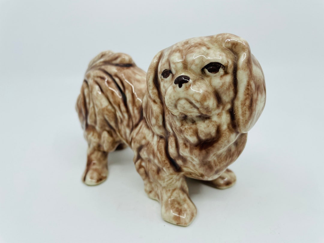 Collectible Pekingese Statue, Chin Dog Figurine Staffordshire, King ...