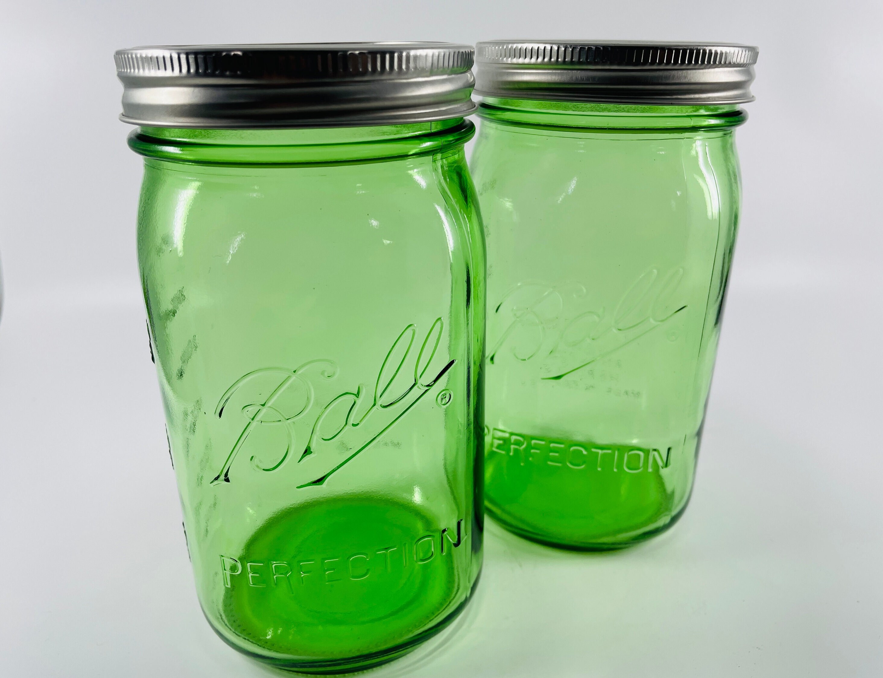 Perfect Ball Mason 100 Year Anniversary Green Canning Jars - Etsy