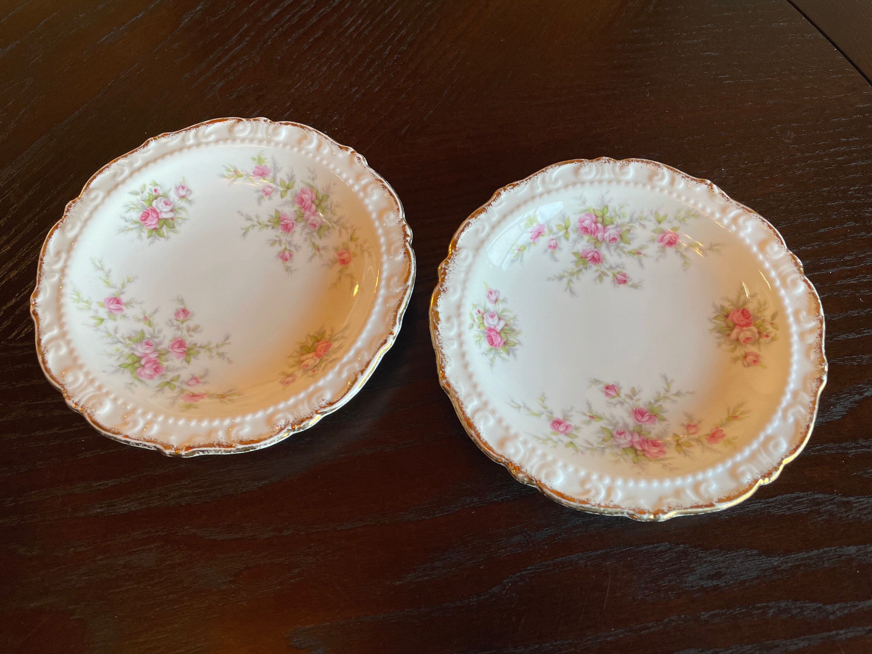 Paragon Victoriana Rose Small Plates Set of 2 Butter Pat Pin - Etsy