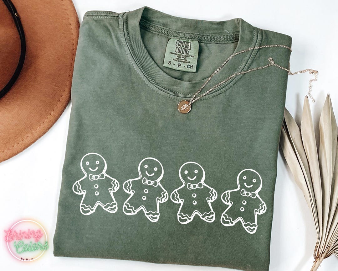 Comfort Colors® Gingerbread Man Shirt, Gingerbread Shirt, Christmas ...