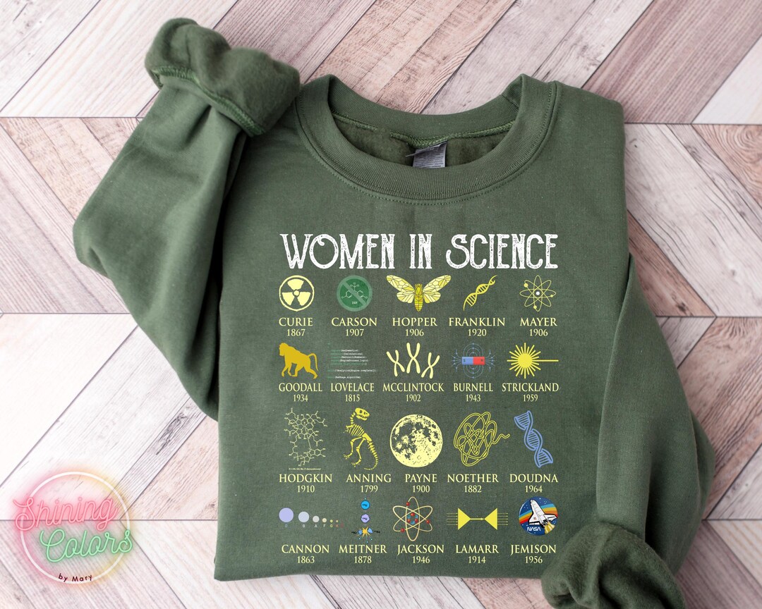 Groovy Women in Science Sweatshirt, Science Sweatshirt, Women in STEM ...