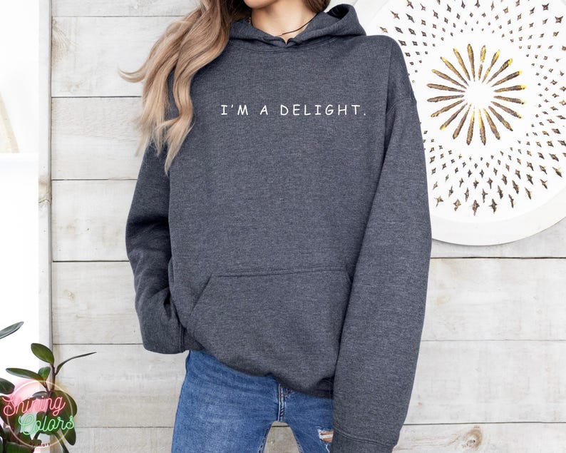 I'm a Delight Sweatshirt, Trendy Shirt, Sarcastic Sweatshirt, Adult ...