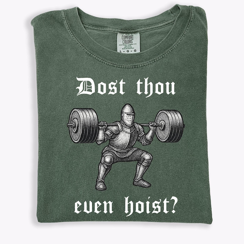 Medieval Gym T Shirt - Etsy