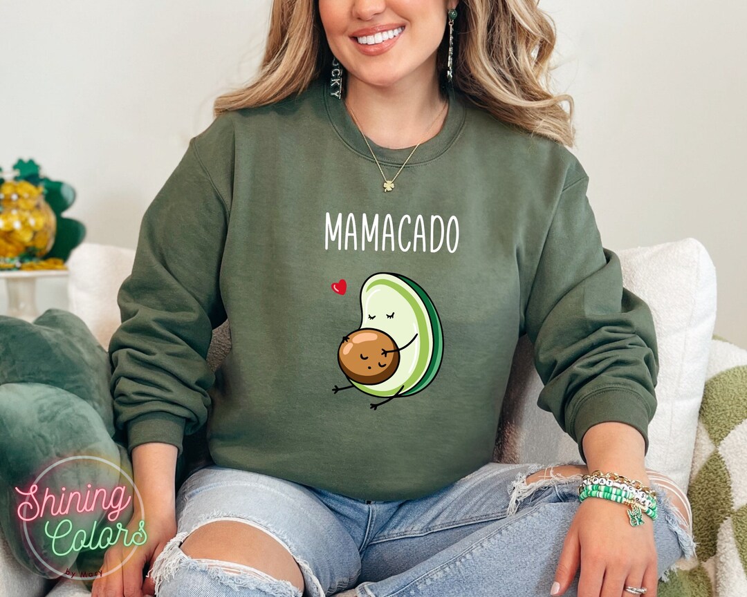 Mamacado Sweatshirt and Hoodie, Baby Announcement Shirt, New Mom Gift ...