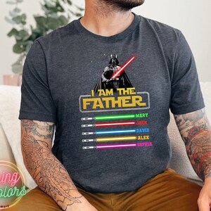 Custom I Am Their Father Shirt, Dad Shirt With Kids Names, Father's Day ...