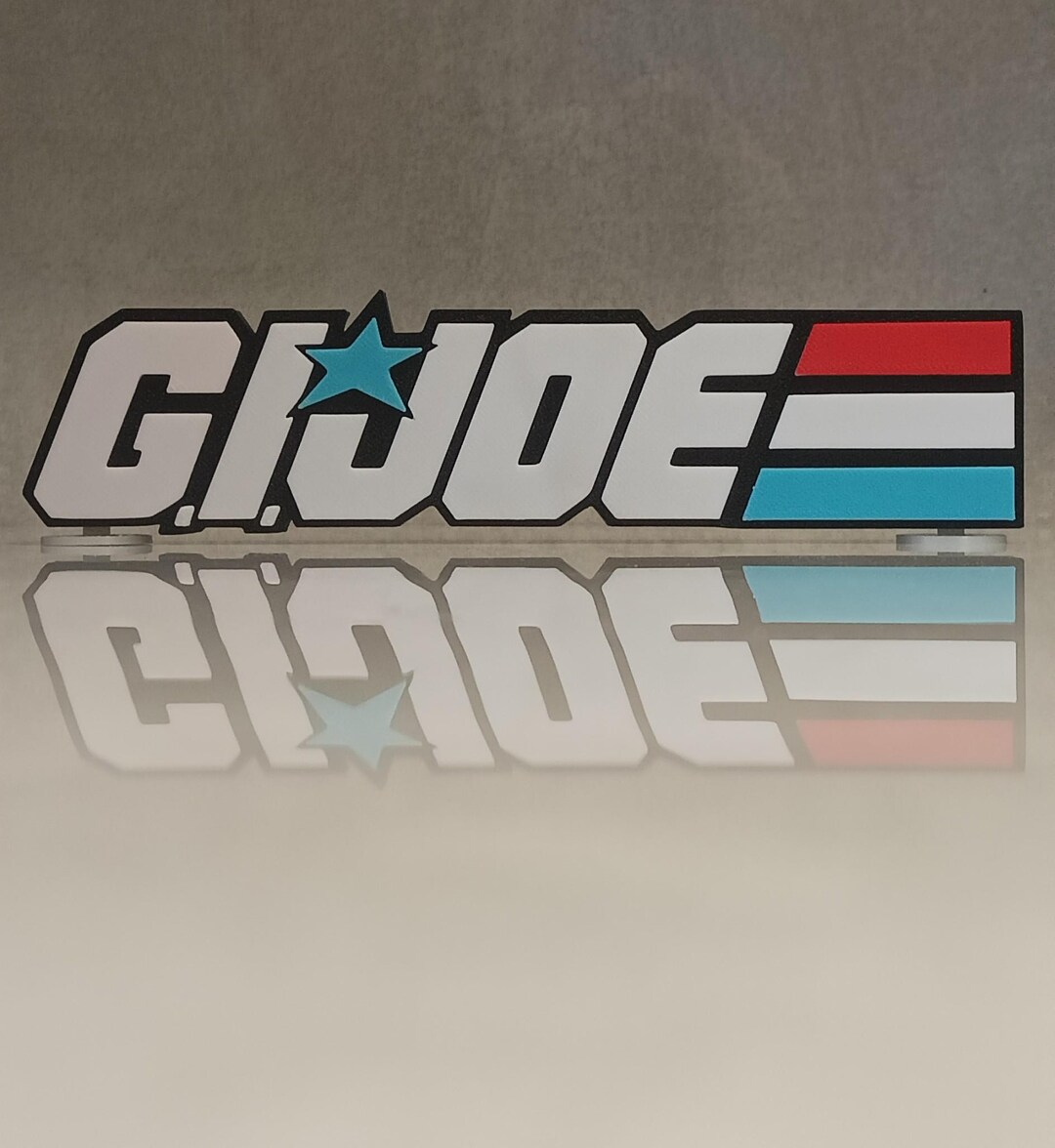 Hasbro G.I. Joe Action Figures Toys 3D Printed Shelf Display Logo - Etsy