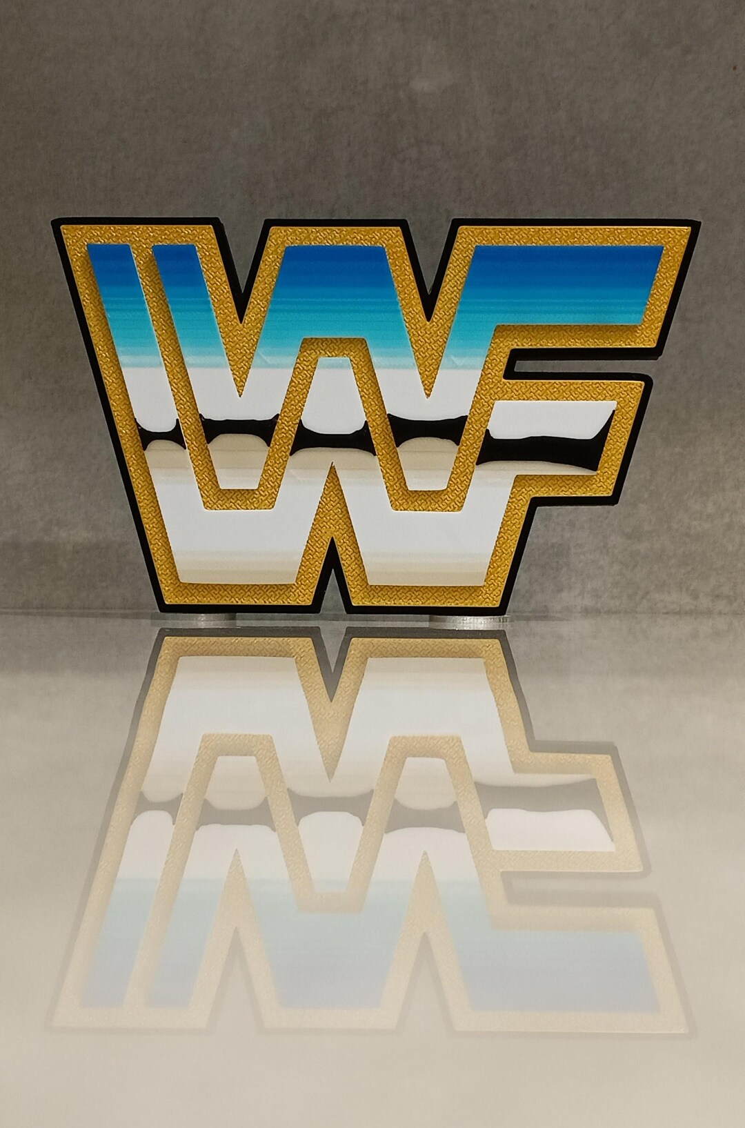 WWF Wrestling 3D Printed Display Logo - Etsy Australia