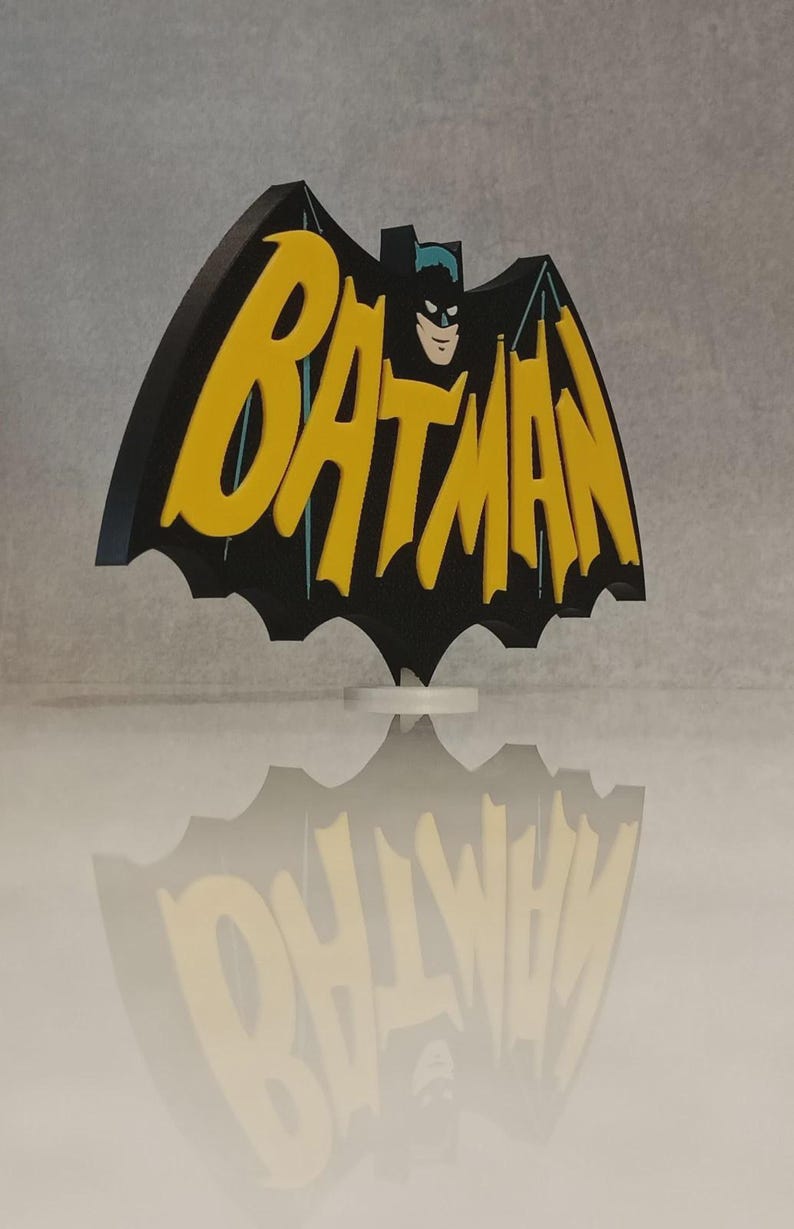 Batman (1966) TV Series 3D Printed Logo Adam West - Etsy