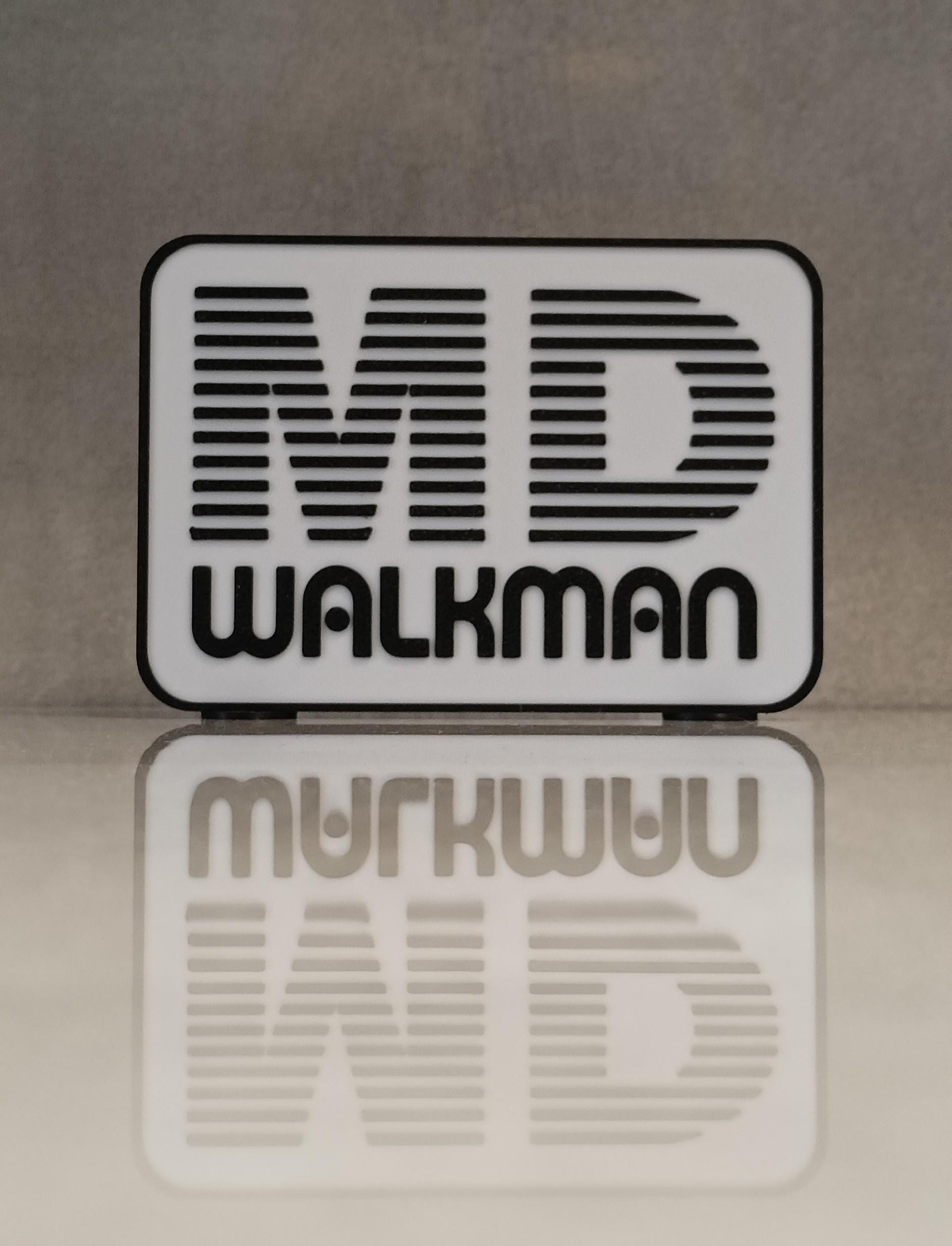 Sony Minidisc MD Walkman 3D Printed Shelf Display Logo - Etsy Australia