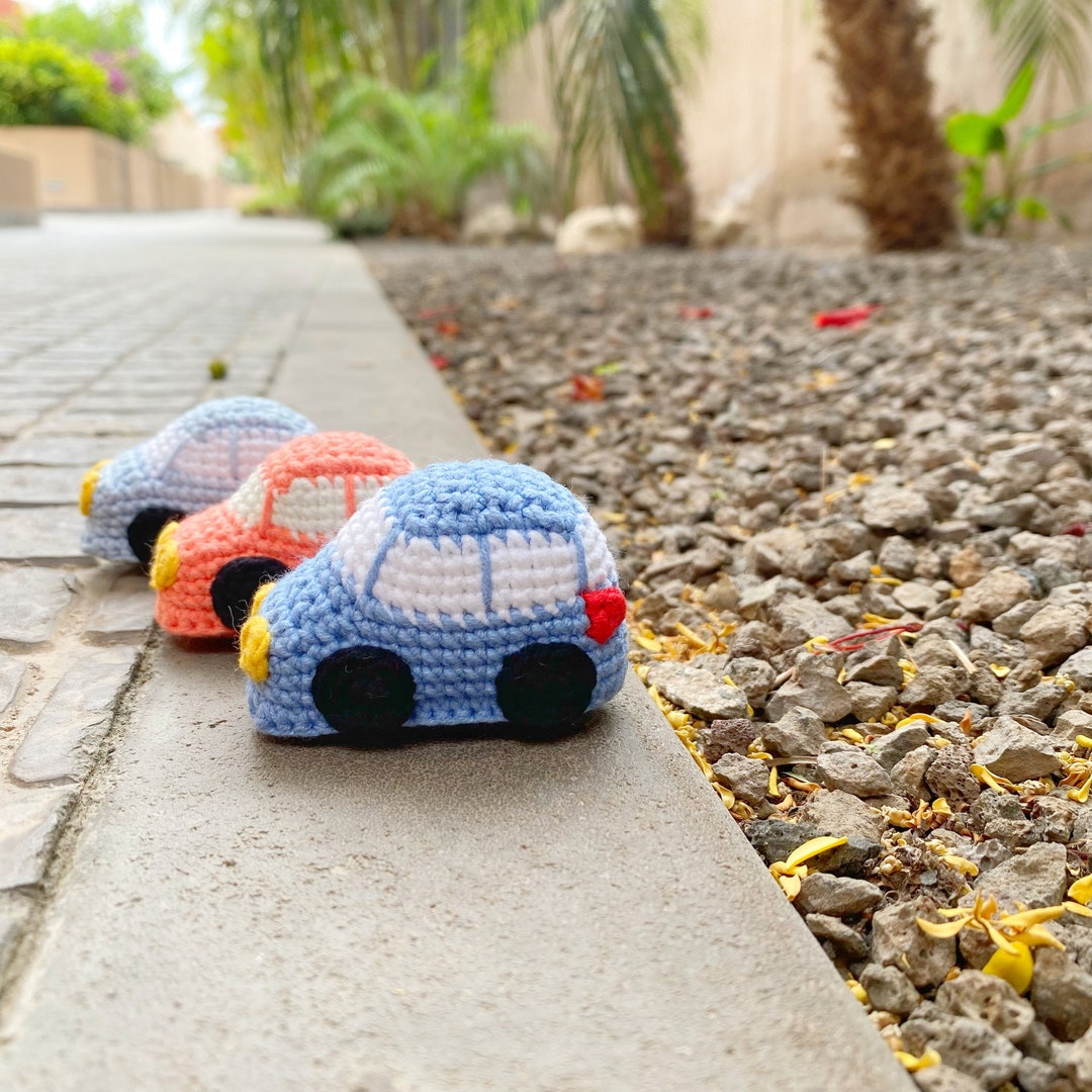 SET OF THREE Little Cars, Little Car Crochet, Amigurumi Car - Etsy