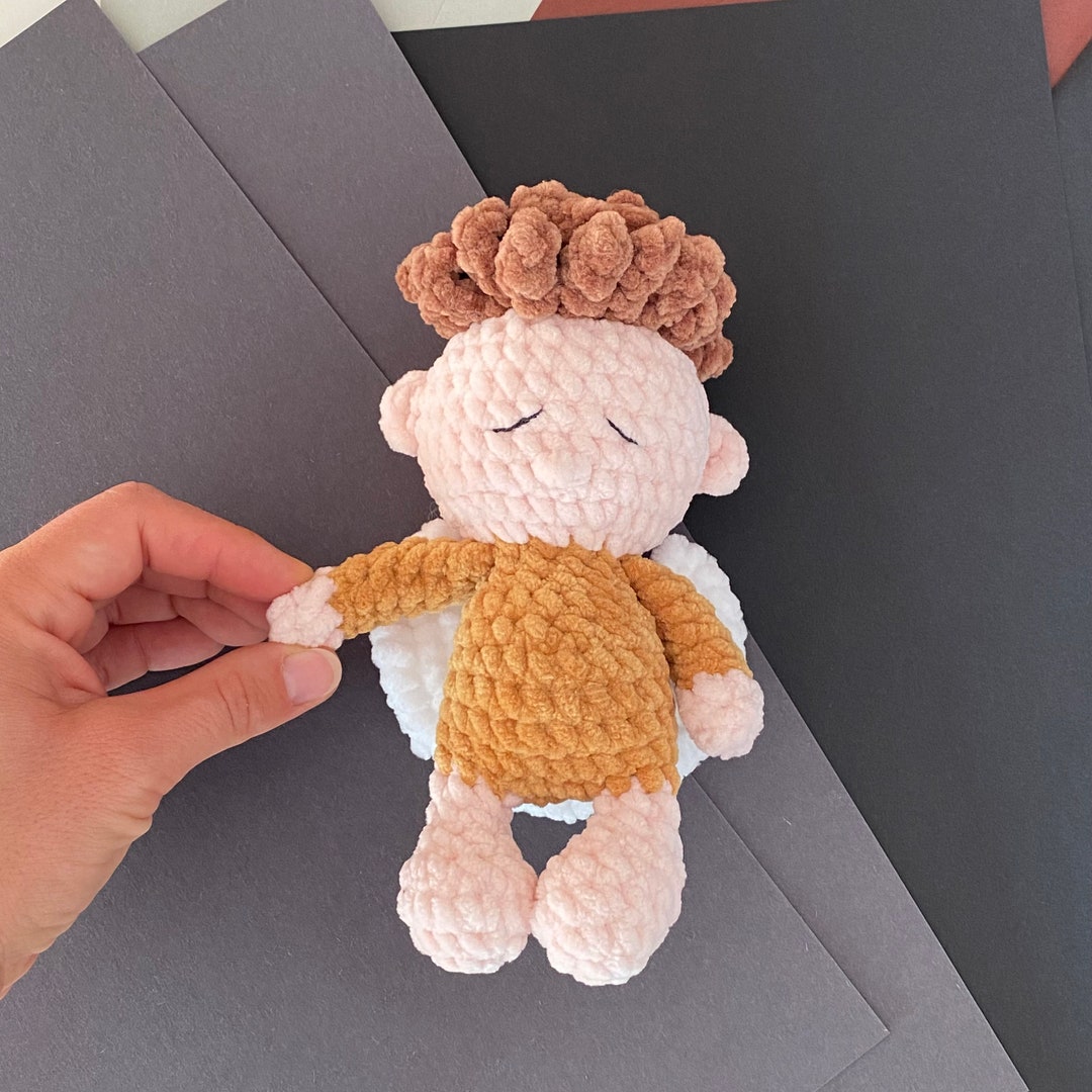 Angel Crochet Doll, Crochet Plush Stuffed Figure, Amigurumi Angel Home ...
