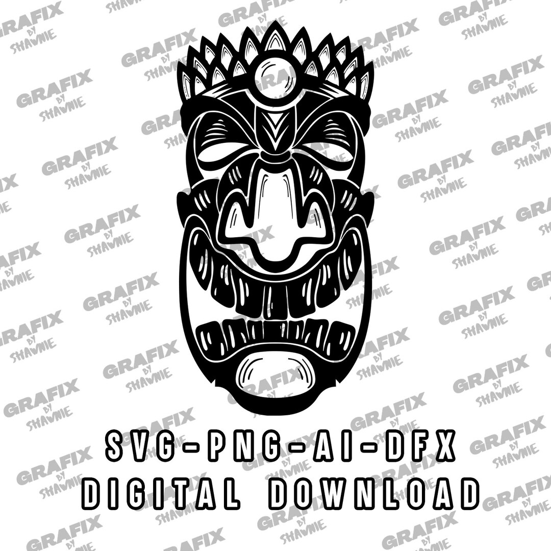 Tiki Decal, Sticker Decals, SVG, PNG, JPG - Etsy